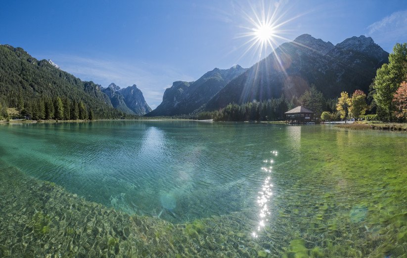 Dobbiaco Lake walk and boat rental | Dolomites | Italian Alps / Montana